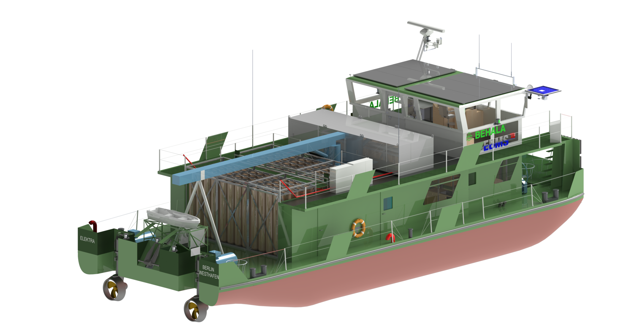 The world’s first emission free hydrogen push boat "Elektra" - EST ...